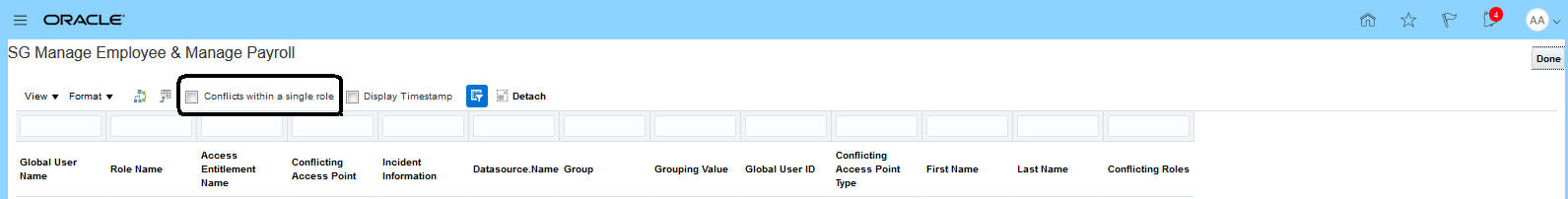 Oracle Risk Management Cloud R13 (updates 18A - 18C)