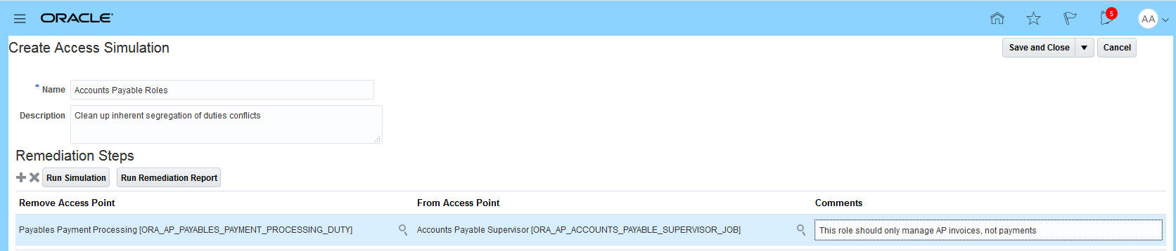 Oracle Risk Management Cloud R13 (updates 18A - 18C)