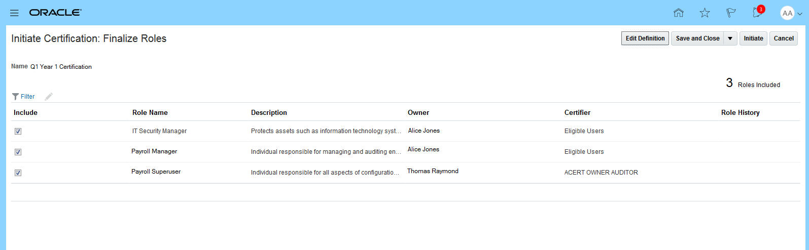 Oracle Risk Management Cloud R13 (updates 18A - 18C)