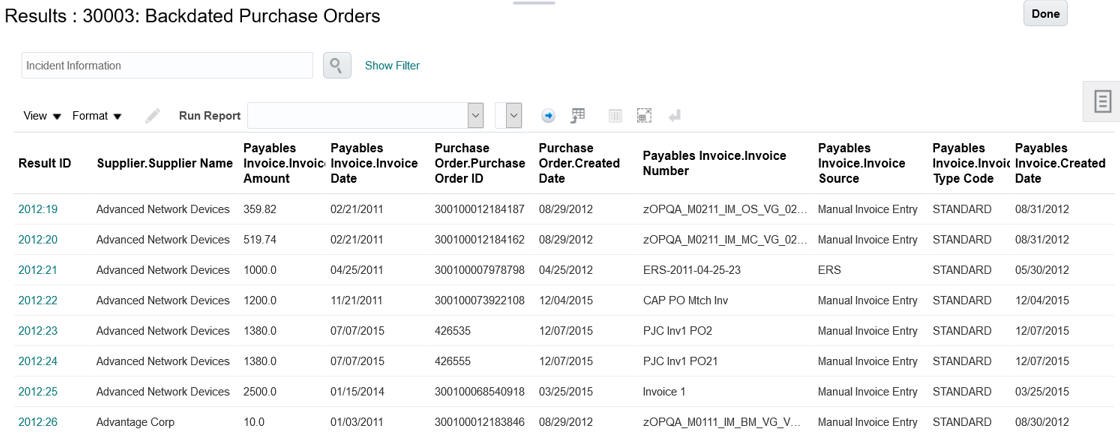 Oracle Risk Management Cloud R13 (updates 18A - 18C)
