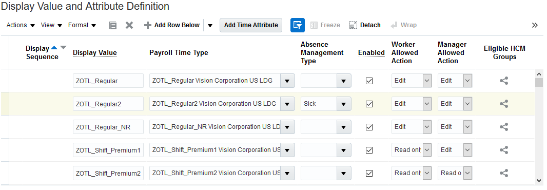 Oracle Workforce Management Cloud R13 (updates 18A - 18C)
