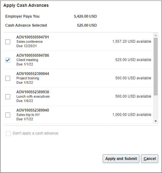 Oracle Fusion Cloud Self Service Financials 22B What's New
