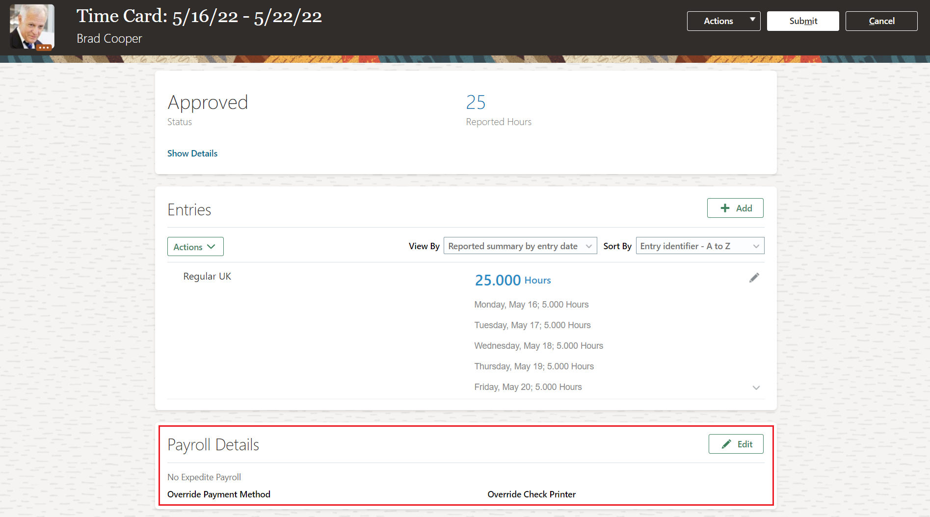 Oracle Fusion Cloud Time and Labor 22C What's New
