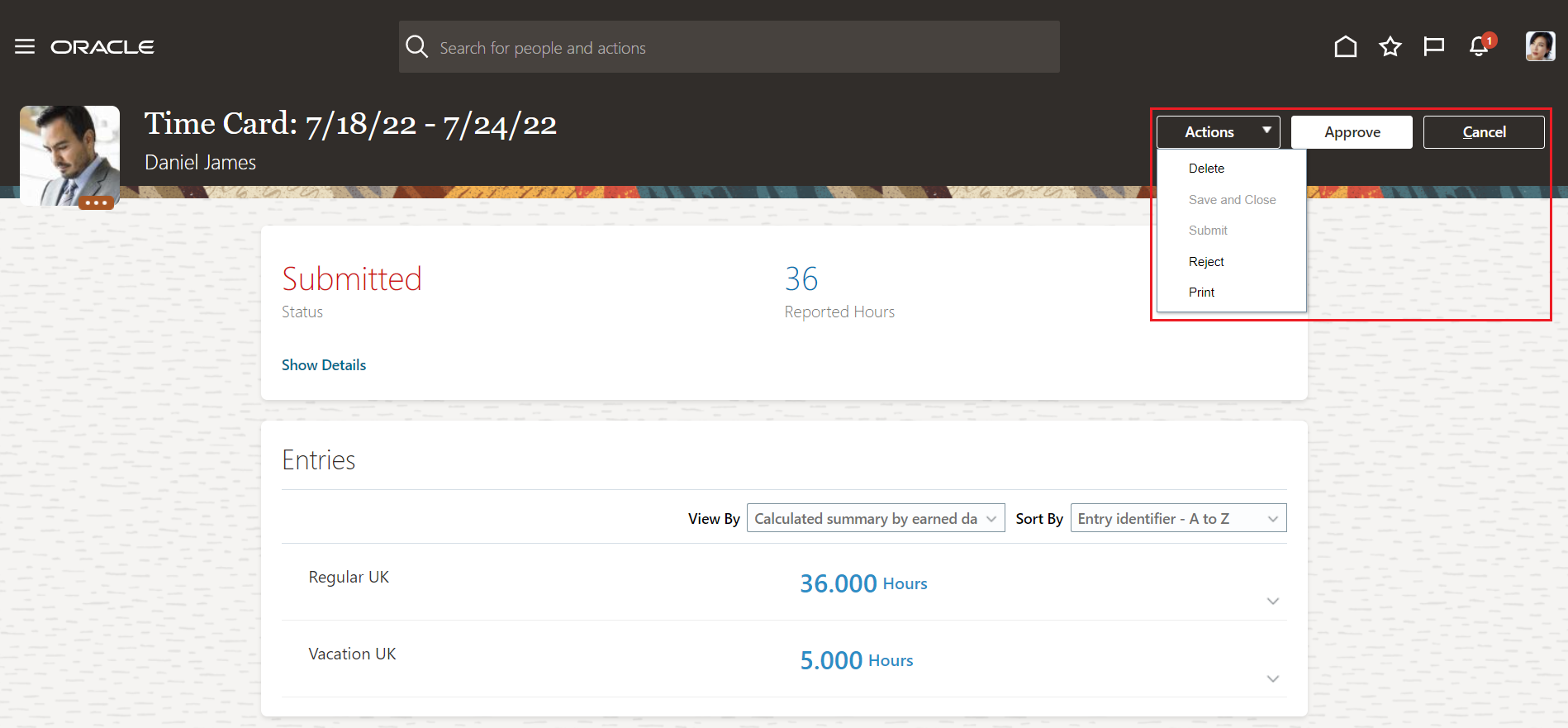 Oracle Fusion Cloud Time and Labor 22D What's New