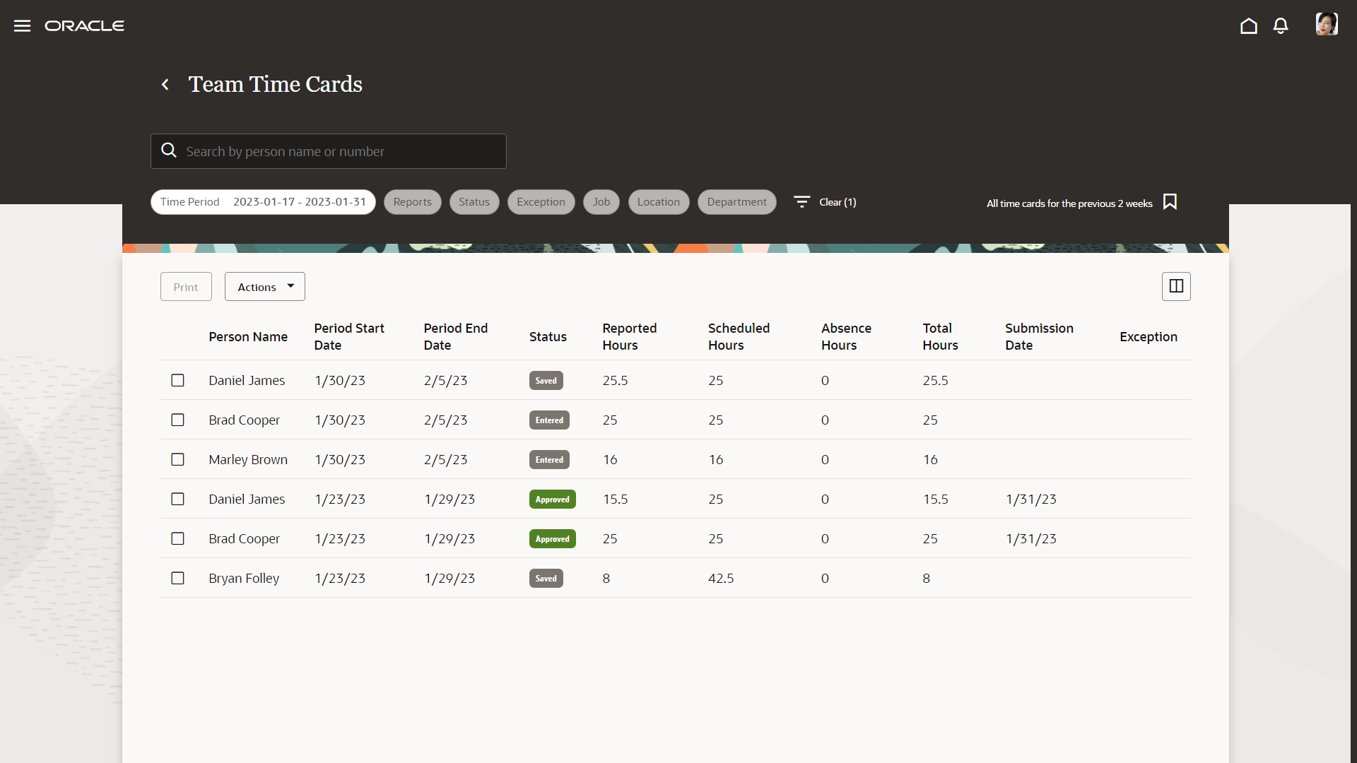 Oracle Fusion Cloud Time and Labor 23B What's New