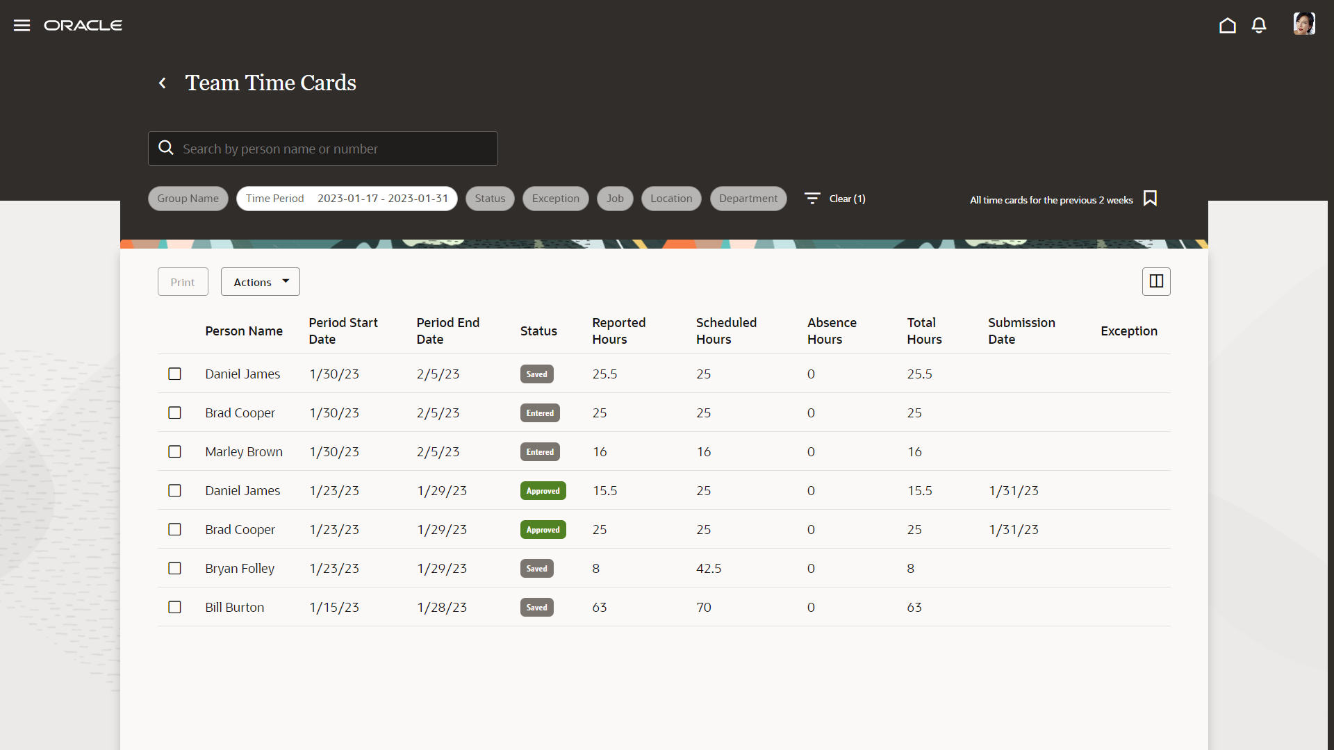 Oracle Fusion Cloud Time and Labor 23B What's New