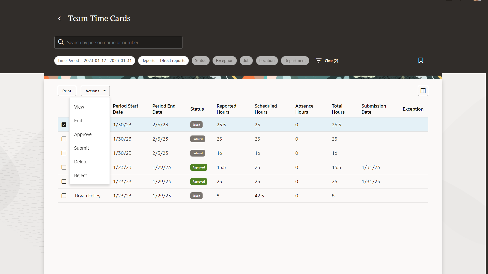 Oracle Fusion Cloud Time and Labor 23B What's New