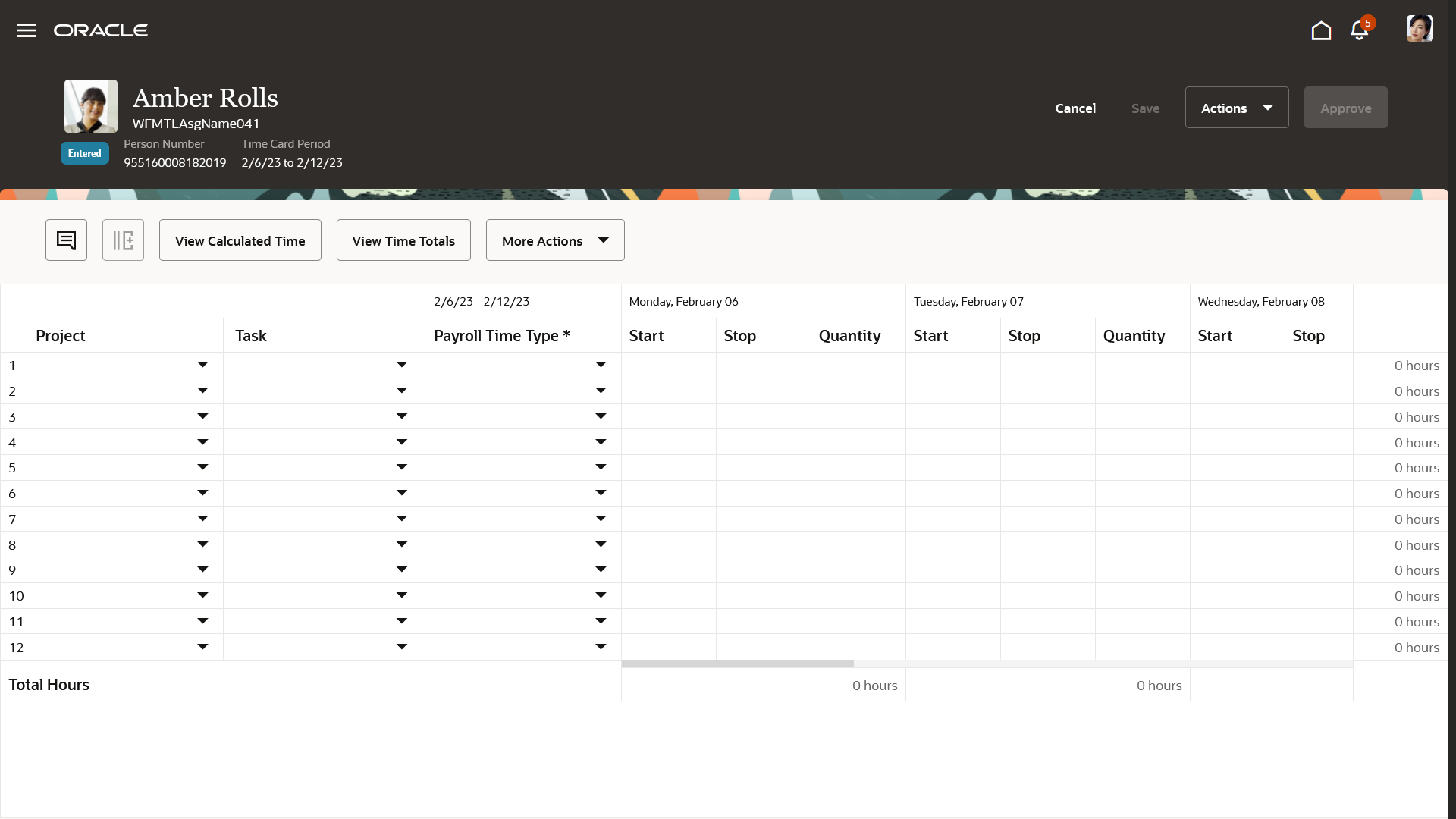 Oracle Fusion Cloud Time and Labor 23B What's New