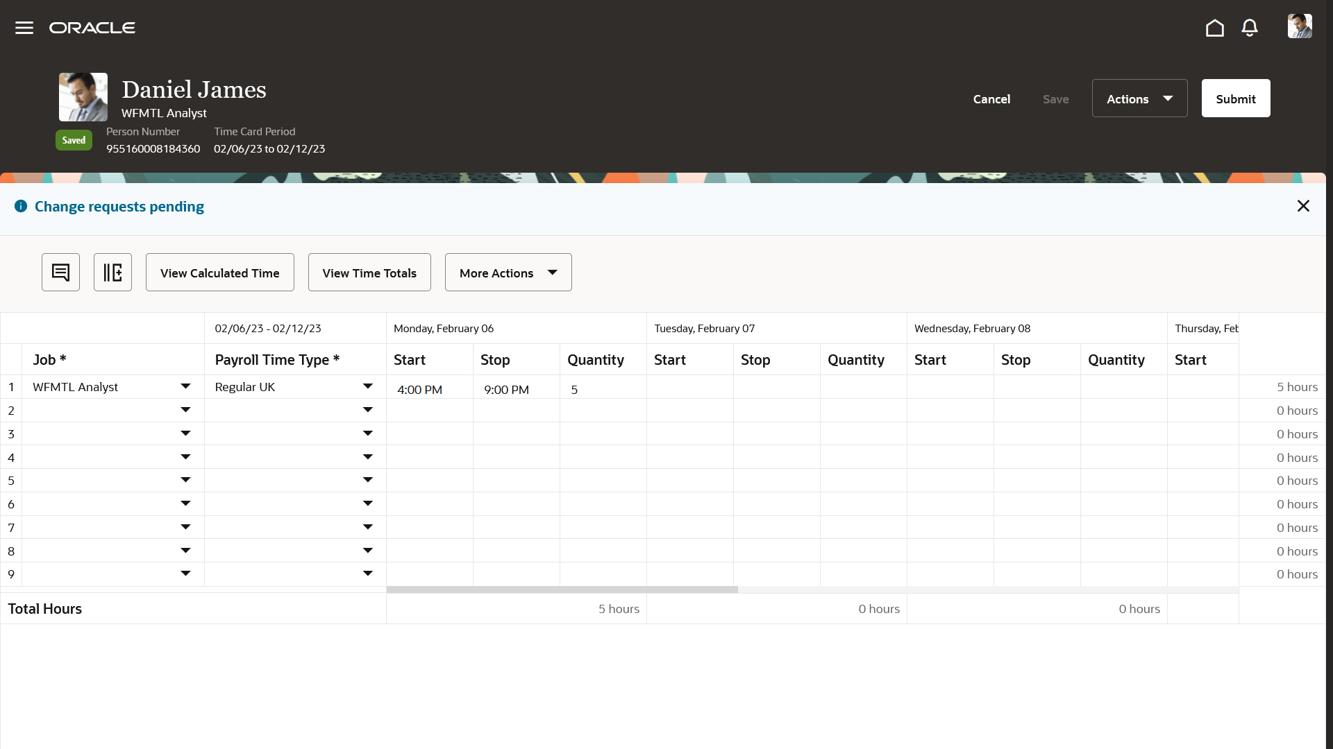 Oracle Fusion Cloud Time and Labor 23B What's New