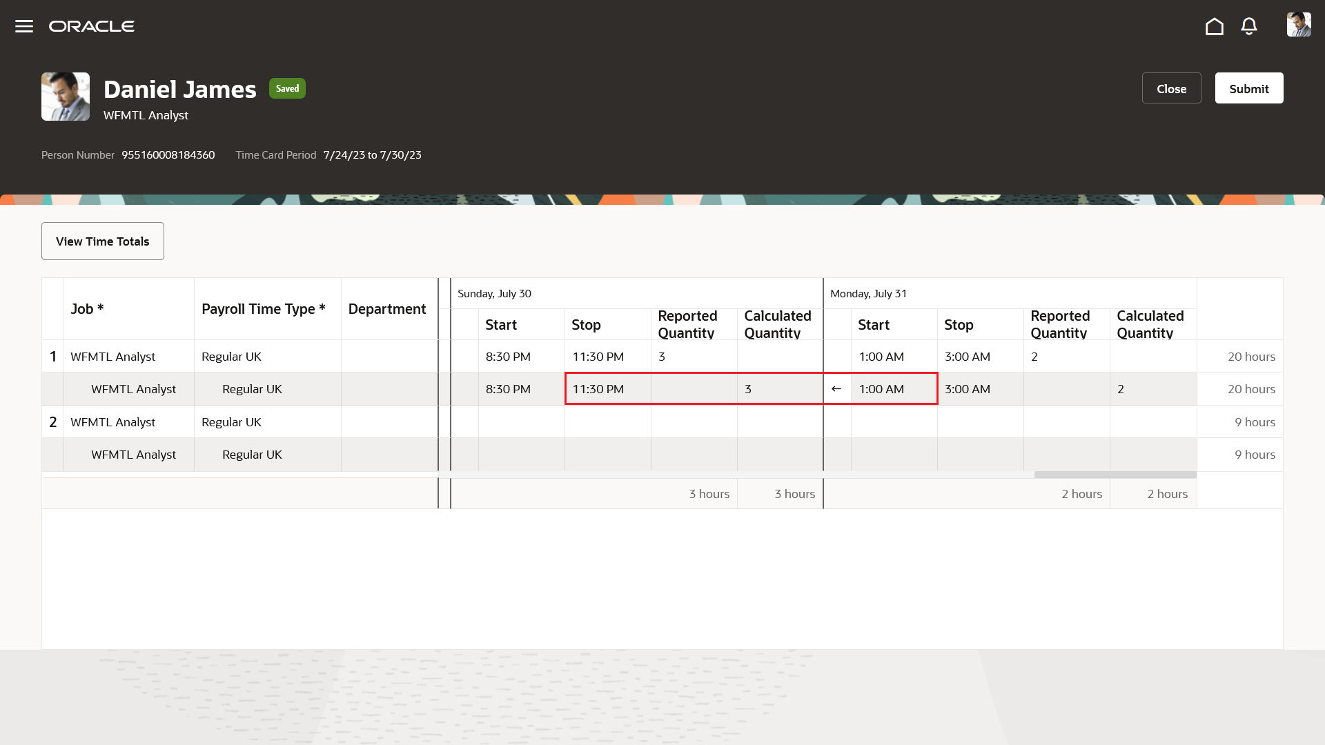 Oracle Fusion Cloud Time and Labor 23D What's New