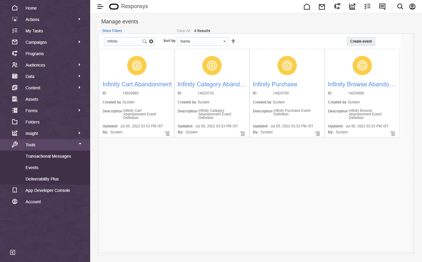 Oracle Responsys Campaign Management Cloud 22C What's New