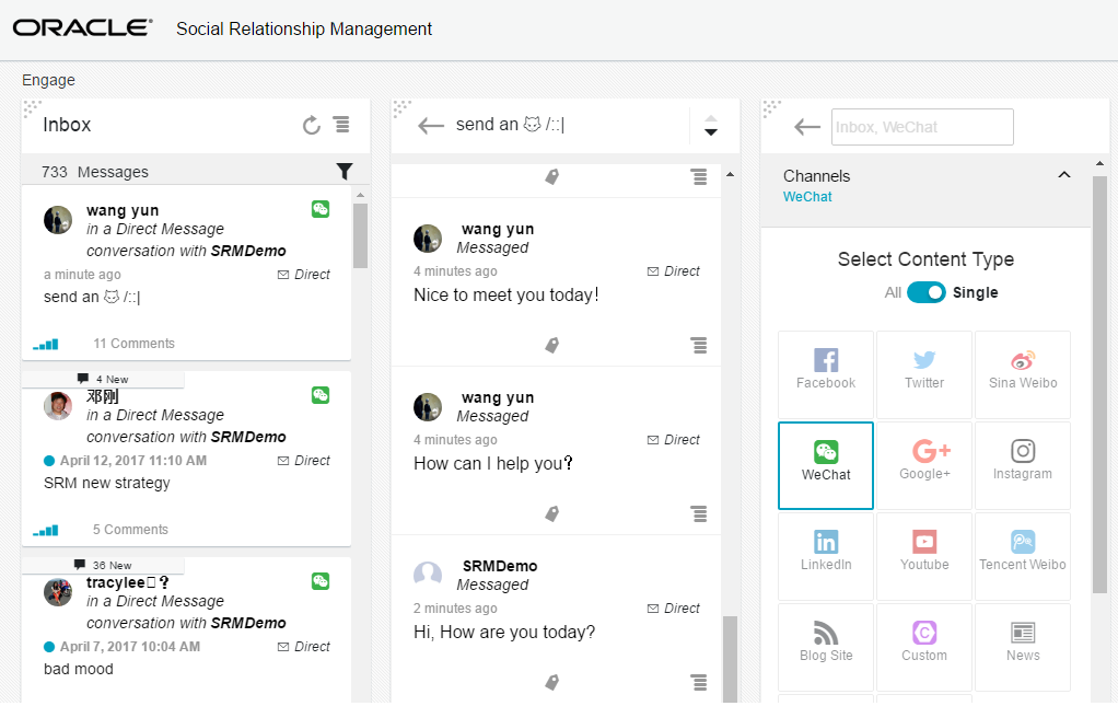 Oracle Social Cloud Q2 2017 Release What's New