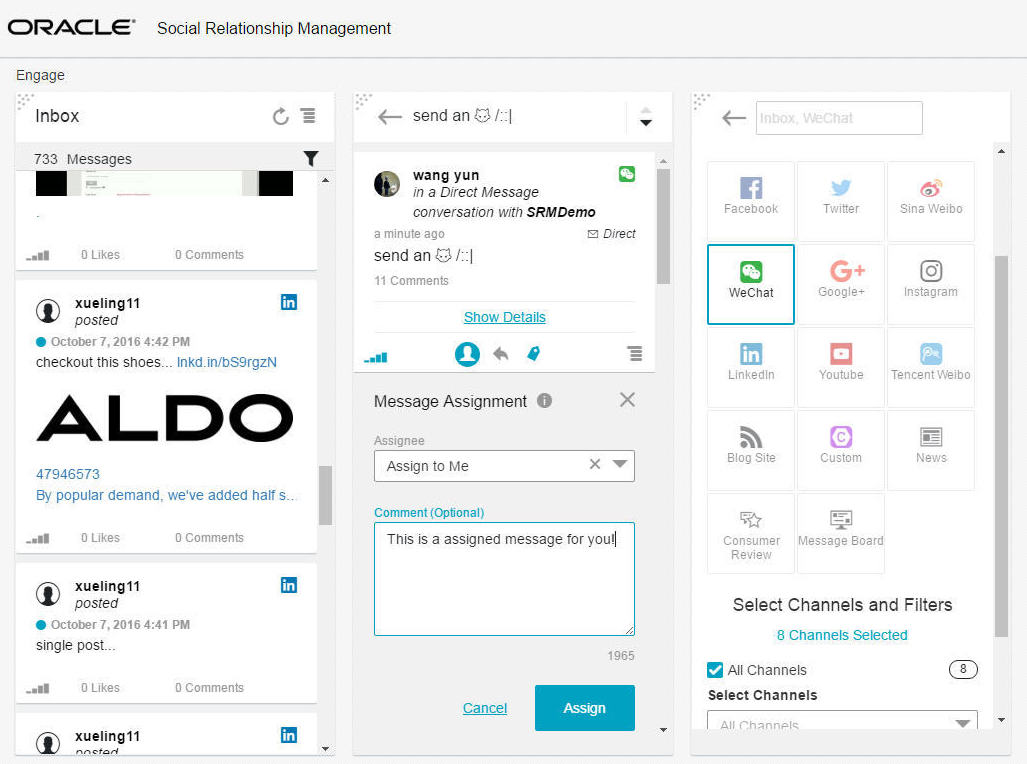 Oracle Social Cloud Q2 2017 Release What's New