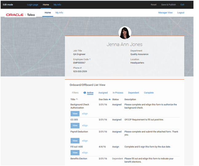 Oracle Taleo Business Edition Release 16A2 What's New