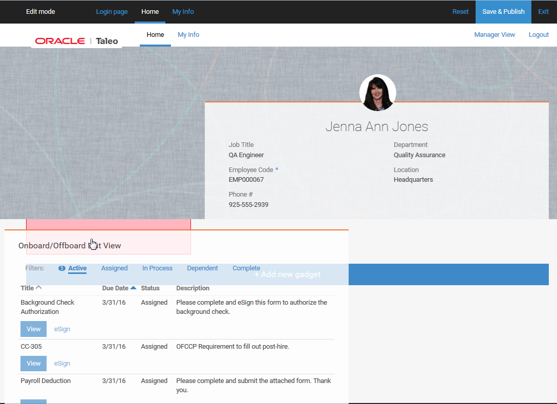 Oracle Taleo Business Edition Release 16A2 What's New