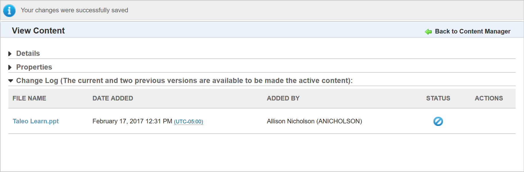 Oracle Taleo Learn Cloud Release 17A What's New