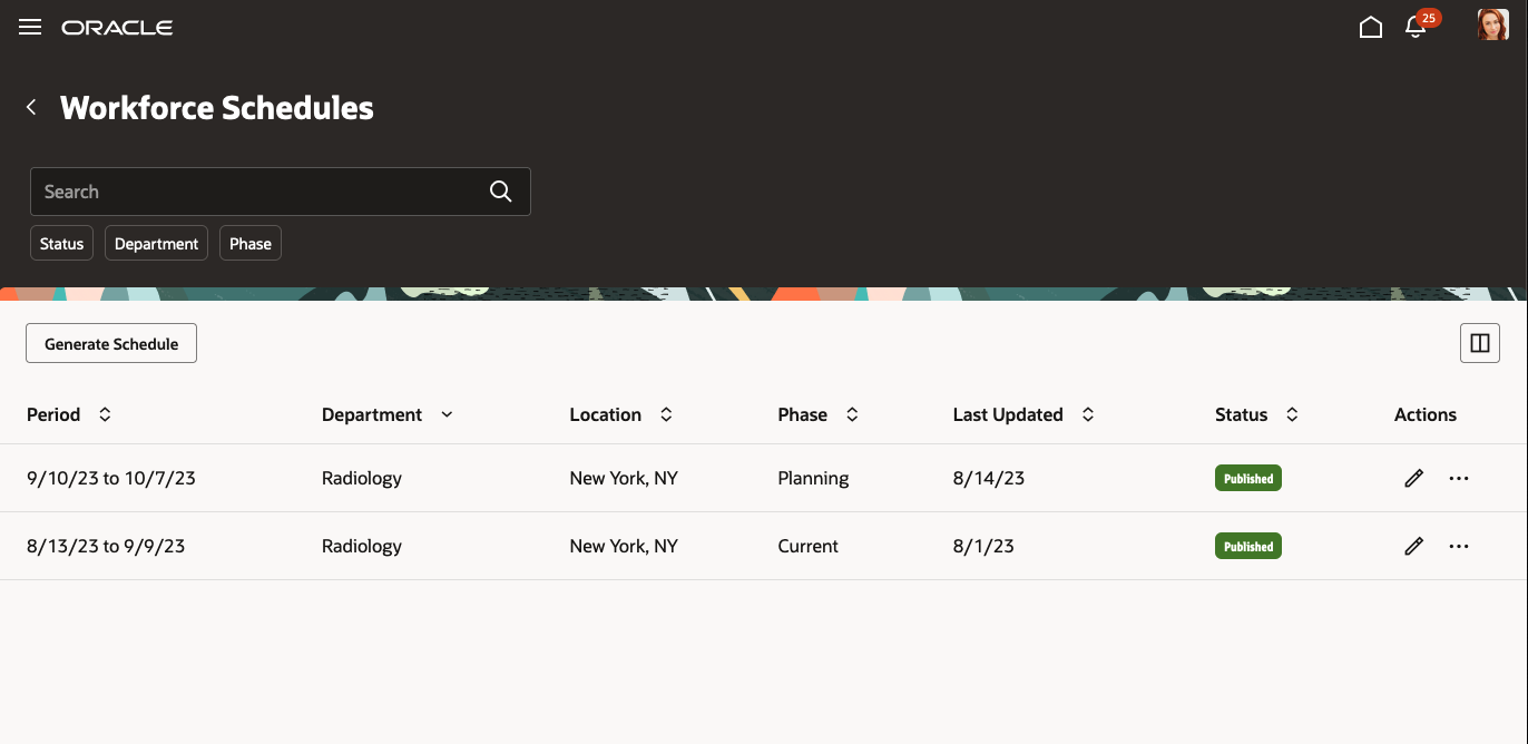 Oracle Fusion Cloud Workforce Scheduling 23D What's New