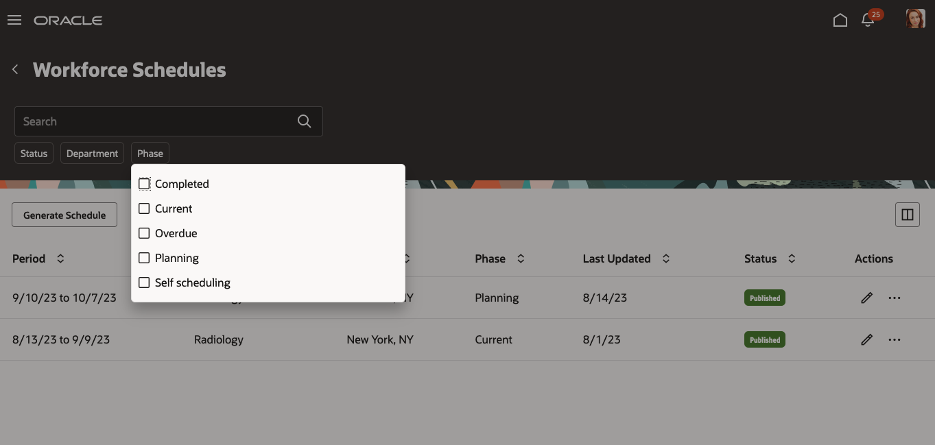 Oracle Fusion Cloud Workforce Scheduling 23D What's New