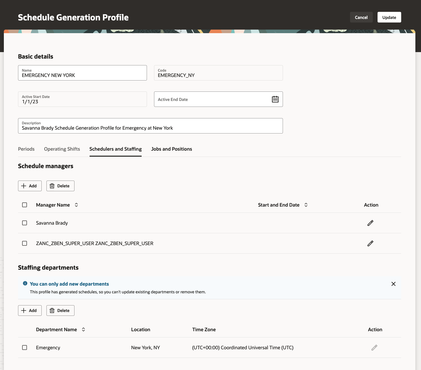 Oracle Fusion Cloud Workforce Scheduling 23D What's New