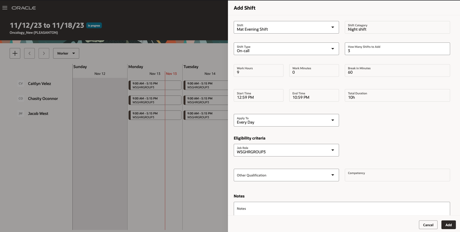 Oracle Fusion Cloud Workforce Scheduling 24A What's New