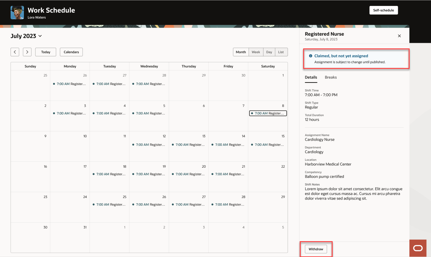 Oracle Fusion Cloud Workforce Scheduling 24A What's New