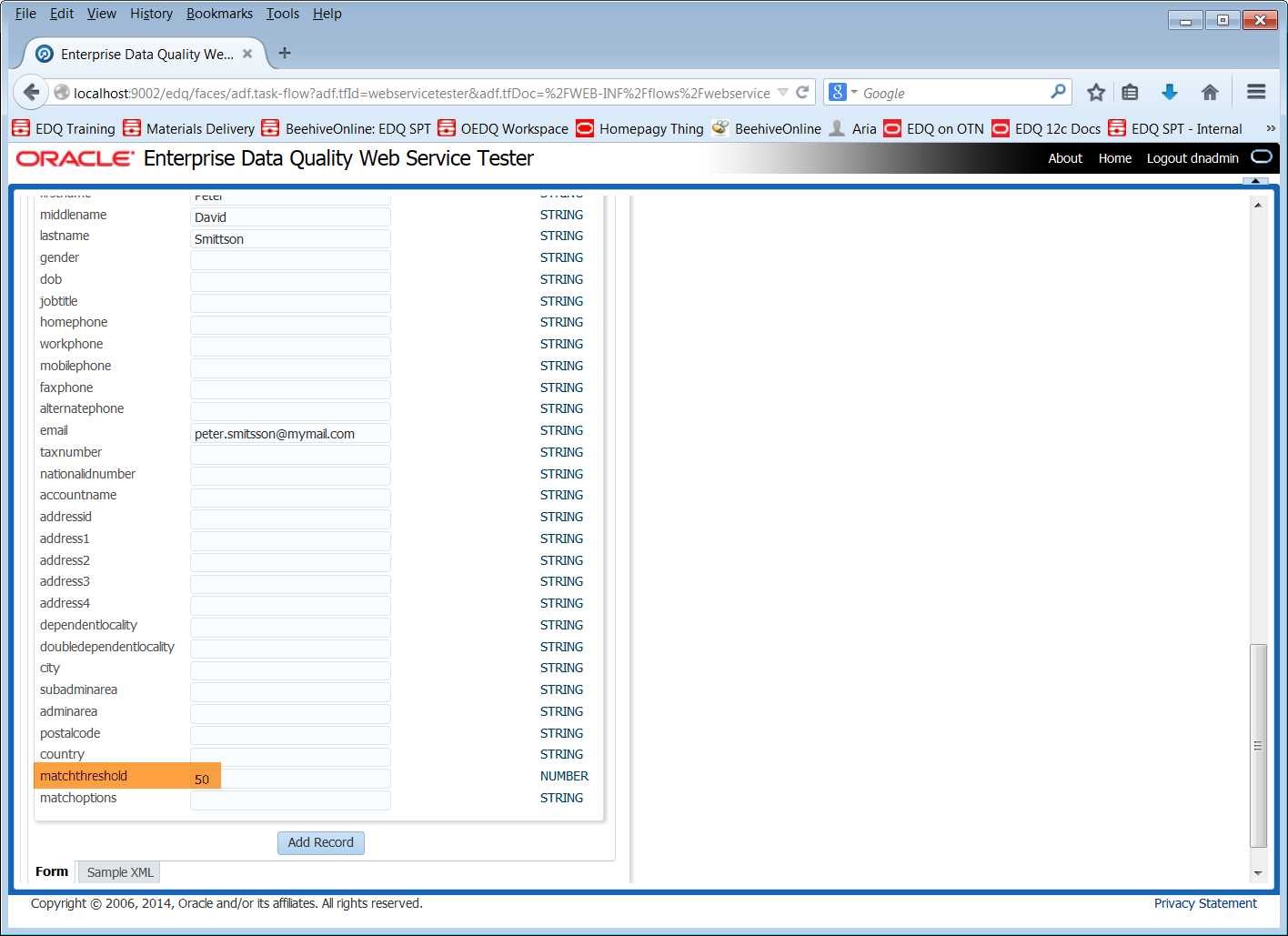 Debugging EDQ-CDS / Siebel Matching Issues