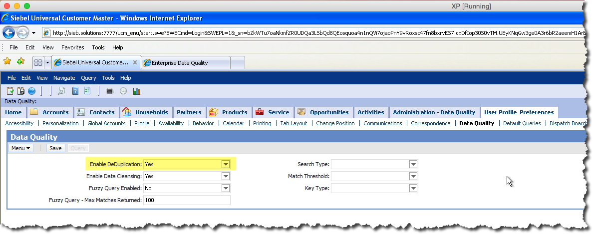Debugging EDQ-CDS / Siebel Matching Issues