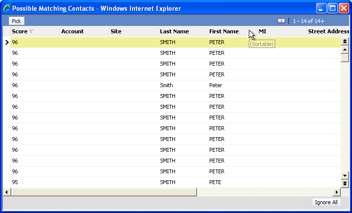 Debugging EDQ-CDS / Siebel Matching Issues